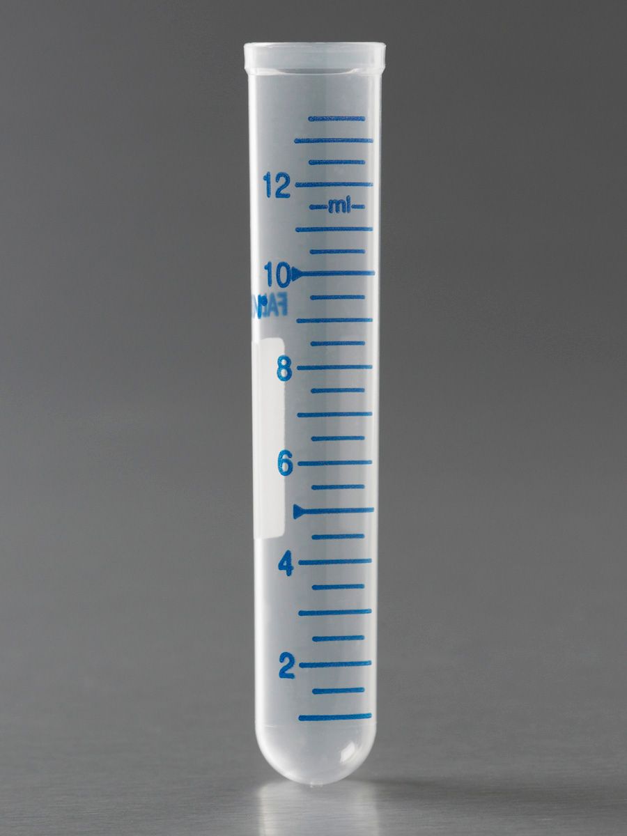 Falcon® 14 mL Round Bottom PP Test Tube, without Cap, Sterile, 125/Pack ...