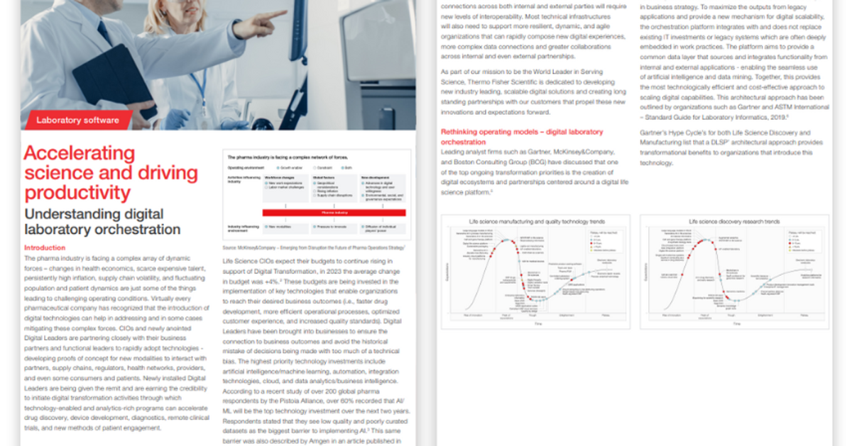 Accelerating science and driving productivity