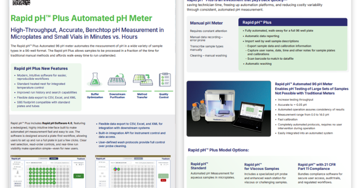 Rapid pH™ Plus Automated pH Meter