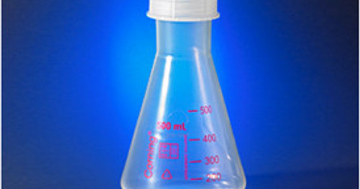 Corning® 500 mL Reusable Plastic Narrow Mouth Erlenmeyer Flask ...