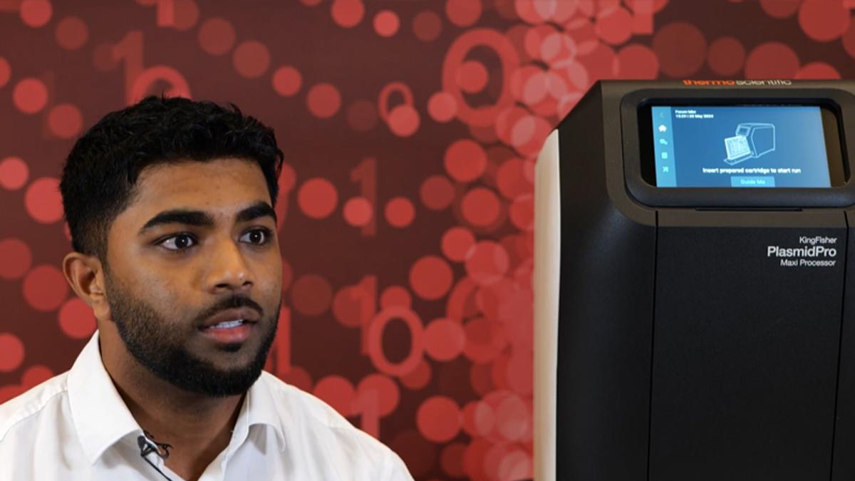 Fully automated plasmid DNA purification in only 75 mins