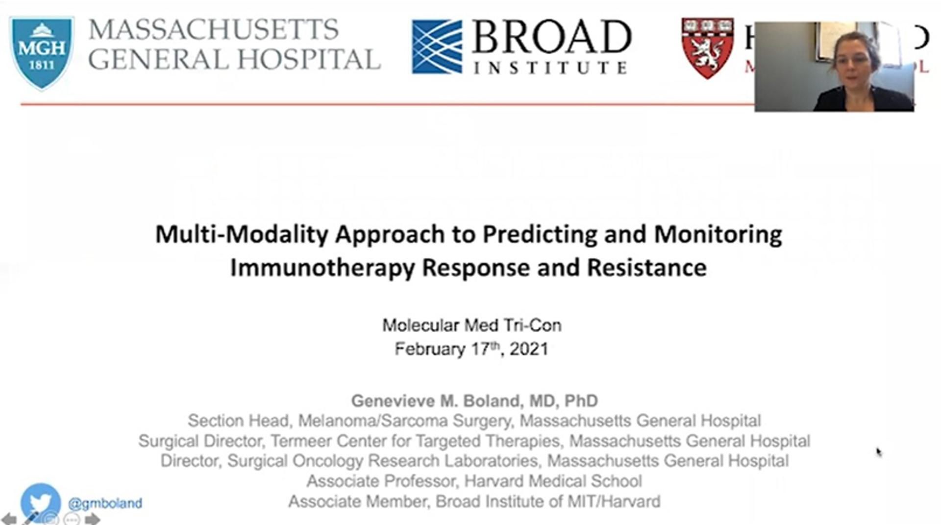 Multi-modality approach to predicting and monitoring immunotherapy ...