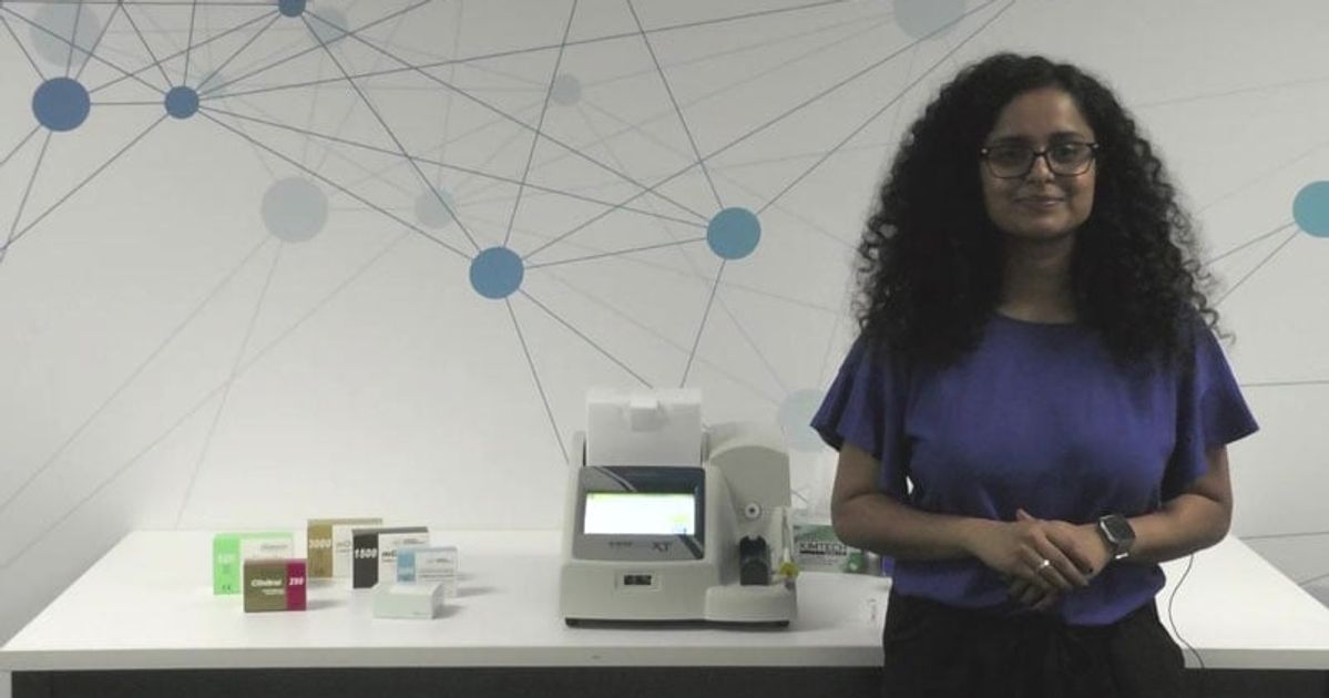 Single-sample micro-osmometer demonstration