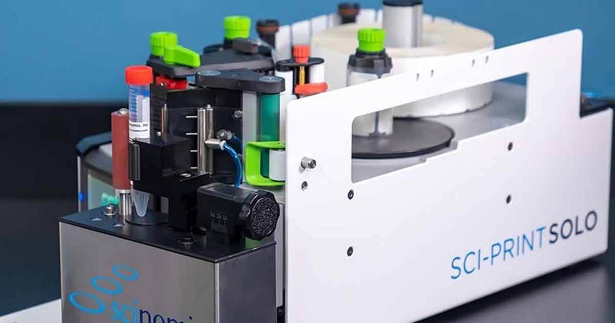 Sci-Print SOLO Semi-Automated Tube Labeler