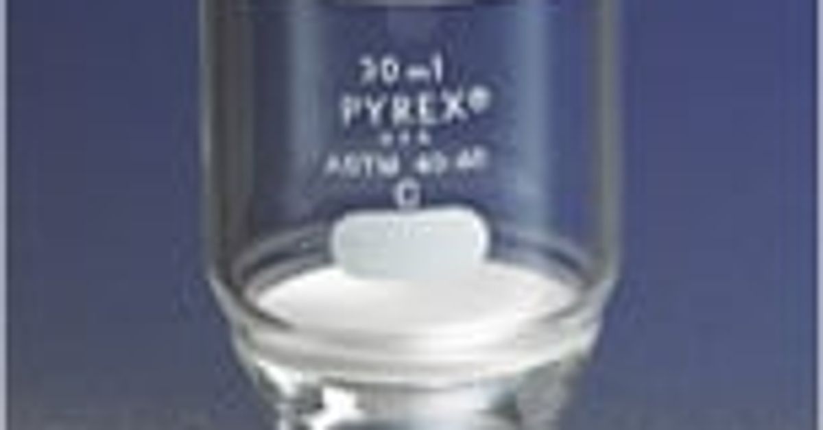 PYREX® 30 mL Low Form Gooch Crucible with 30 mm Diameter Fine Porosity ...