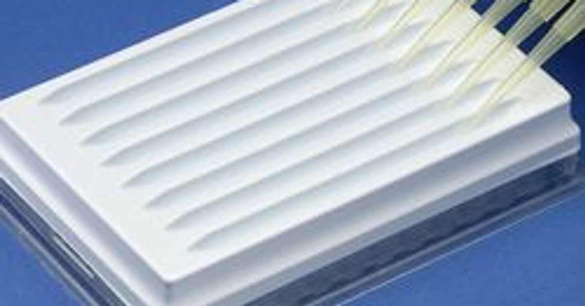 8 and 12 Channel Reservoir Trough Plates for Multi Channel Pipettes