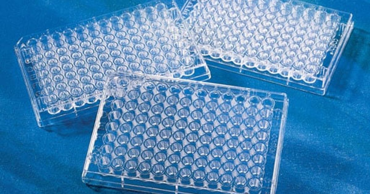 Corning® 96-well Clear Flat Bottom TC-treated Microplate, with Generic ...