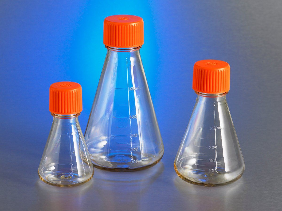 Corning® 500 mL Polycarbonate Erlenmeyer Flask with Vent Cap ...