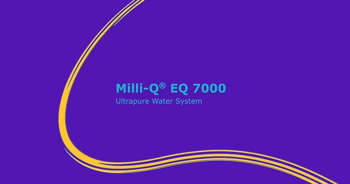 Merck introduces the Milli-Q EQ 7000 Ultrapure Water System