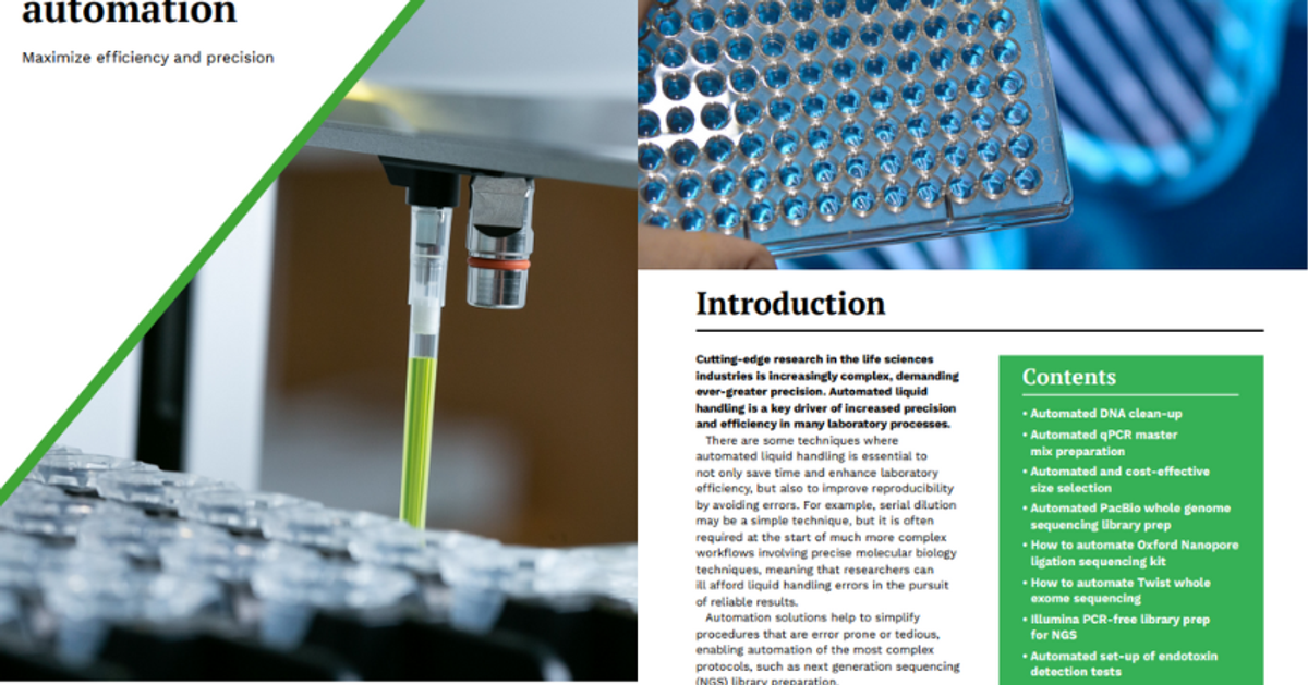 Automated liquid handling to streamline lab workflows - SelectScience guide