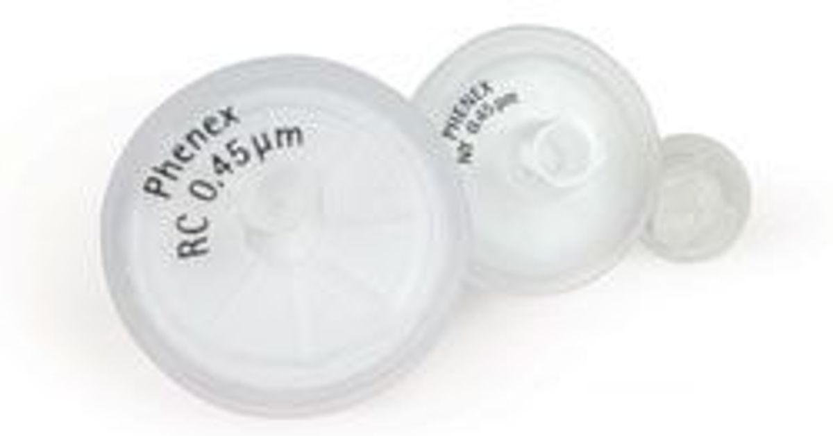 New Phenex-RC Syringe Filters Improve Chromatography System Performance ...