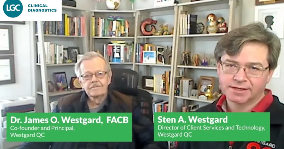 Westgard reflects on driving QC, AI and career nurturing