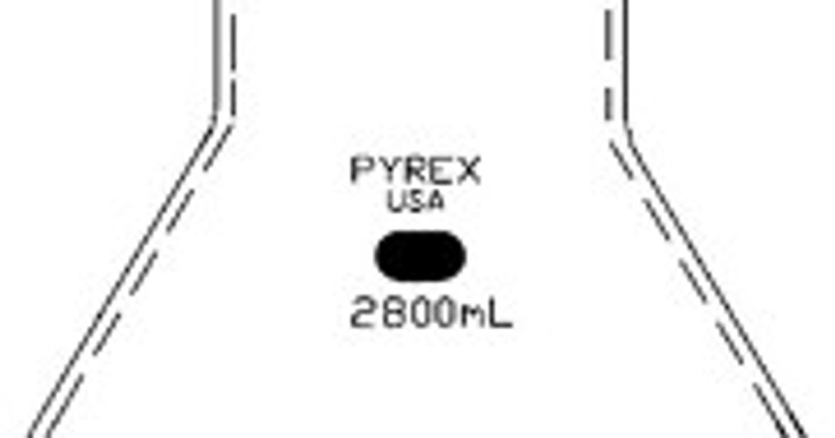 Buy PYREX® 2800 mL Fernbach-Style Culture Flask with Screw Cap Read Reviews