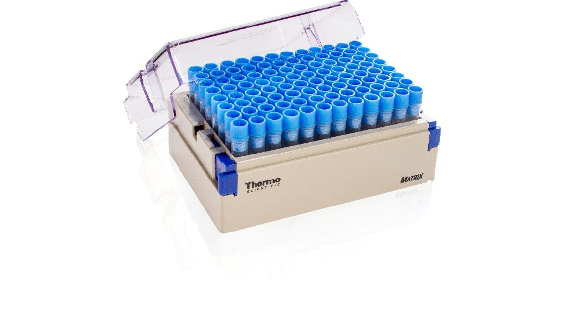 Matrix™ 1.0mL ScrewTop Tubes in Barcoded Latch Racks
