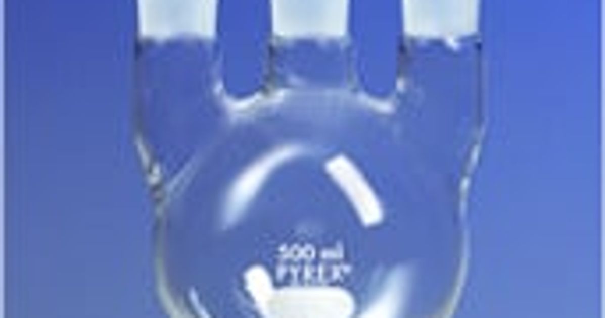 PYREX® 500 mL Three Neck Distilling Flask with Vertical Neck 24/40 ...