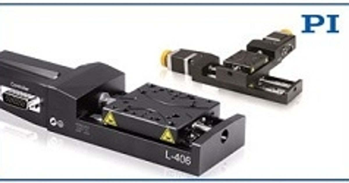Low-Cost Precision Linear Stage: Compact and Smooth Running Stepper ...