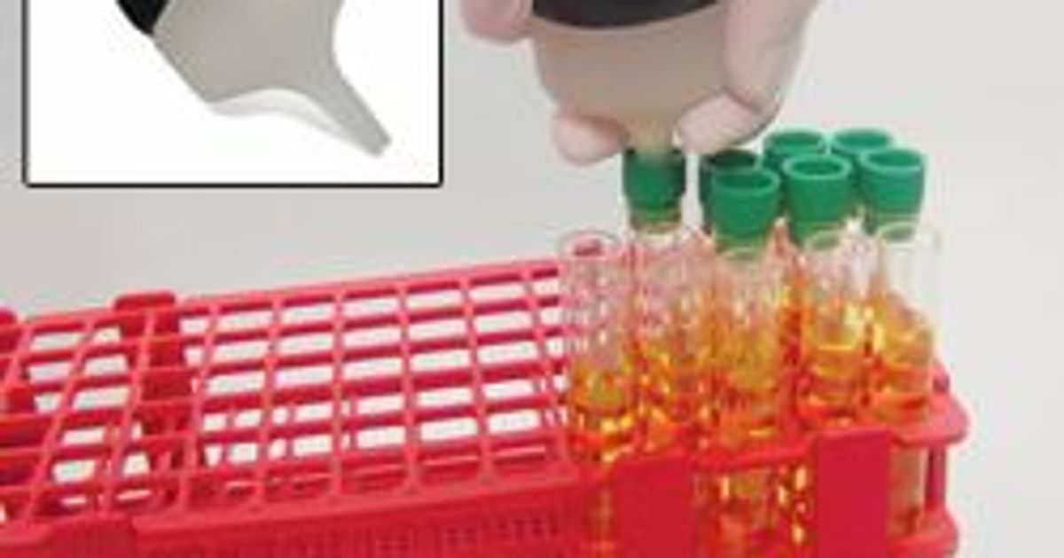 No More Sore Fingers with the Scienceware® Test Tube Capper
