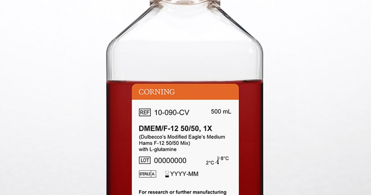 Corning® 500 mL DMEM (Dulbecco’s Modified Eagle’s Medium)/Hams F-12 50/ ...