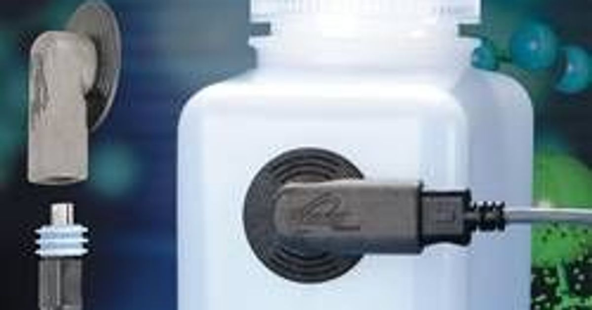 Acoustic level sensor for in-vitro diagnostics never touches liquid