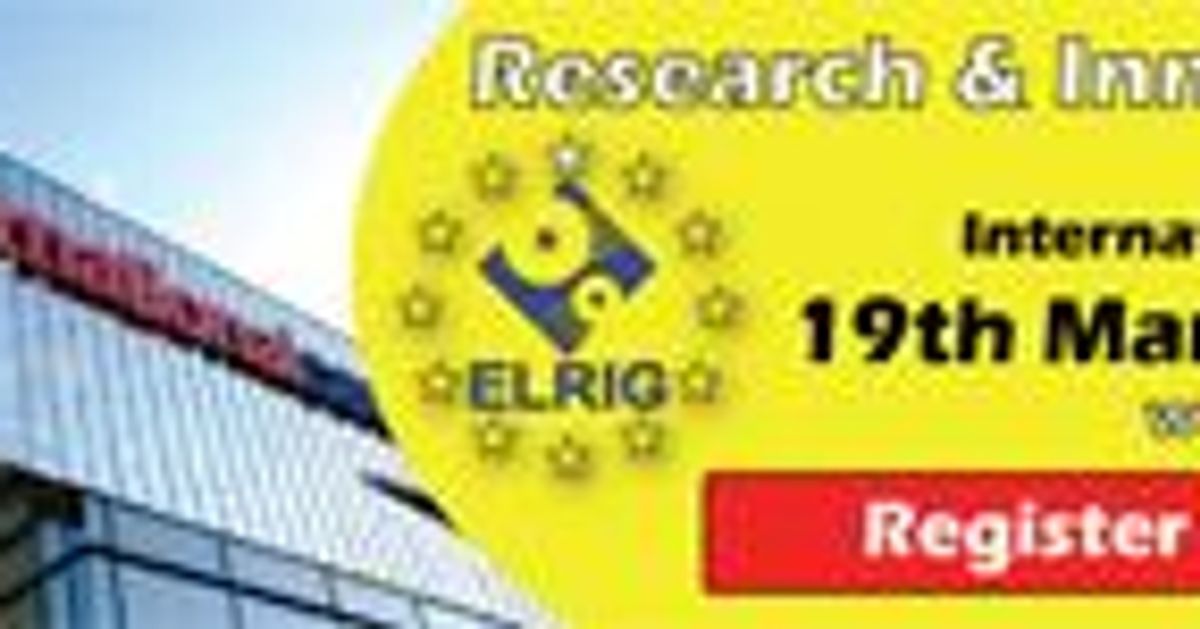 Registrations Now Open for the ELRIG Research & Innovation Show
