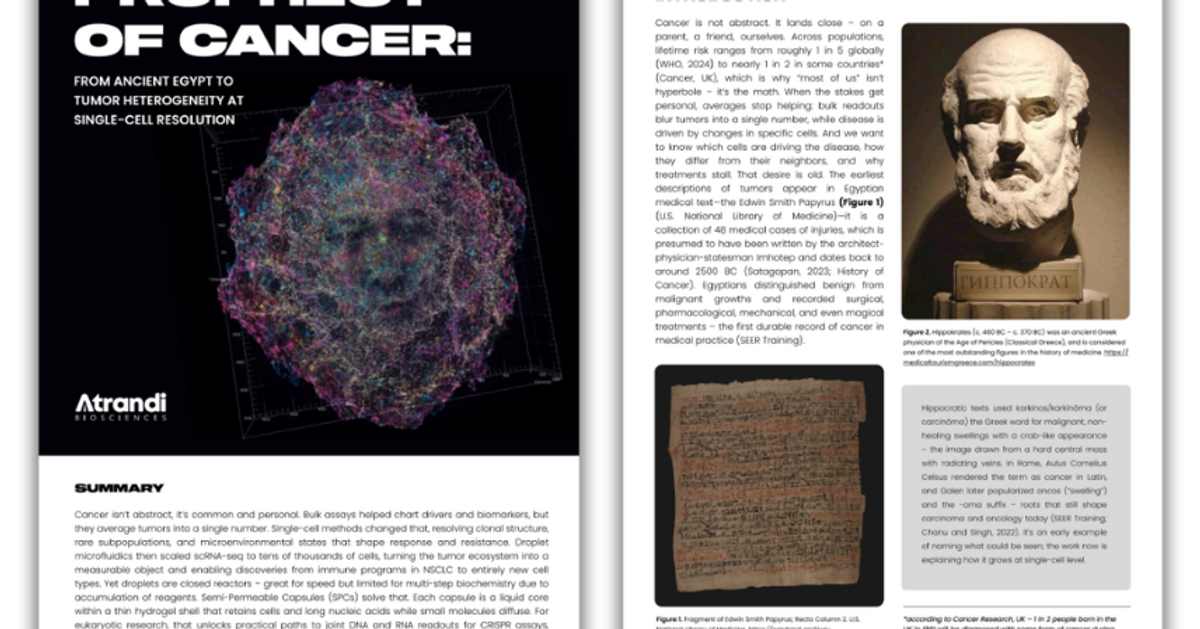 Prophecy of cancer: From Ancient Egypt to tumor heterogeneity at single ...