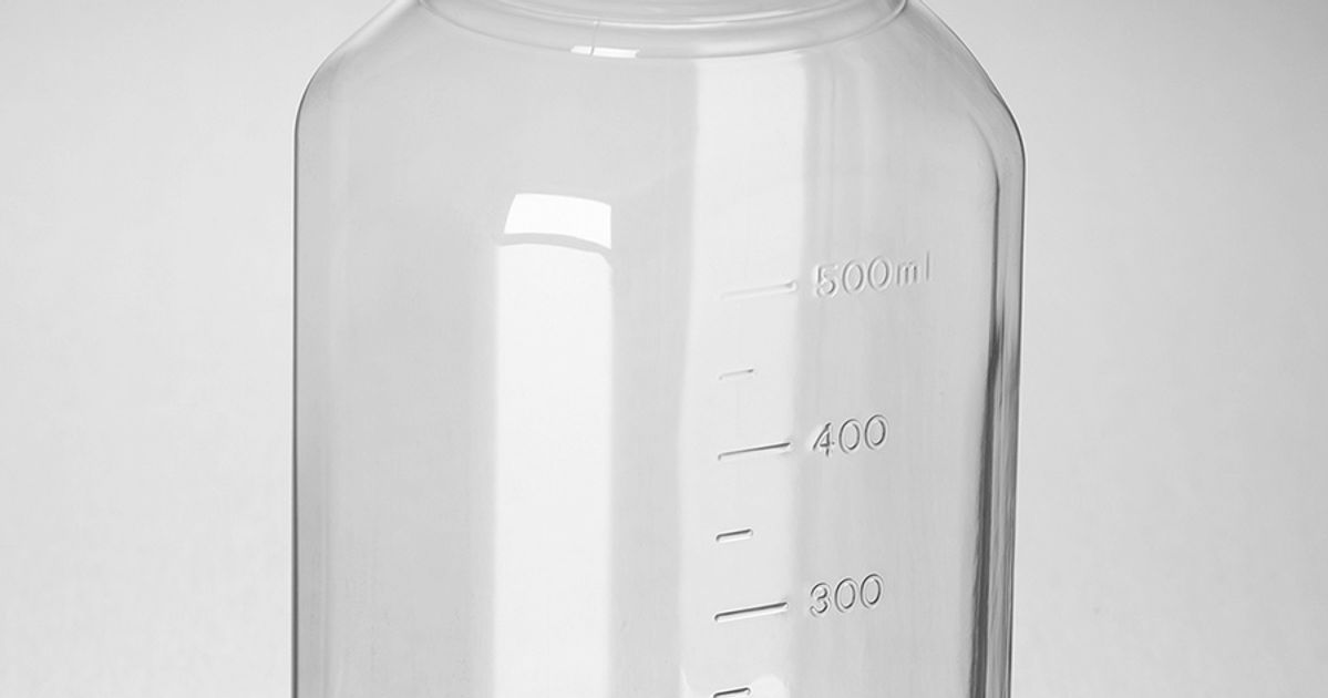 Corning® PET Bottle, 500 mL, Graduated, 31 mm Screw Cap validated ...