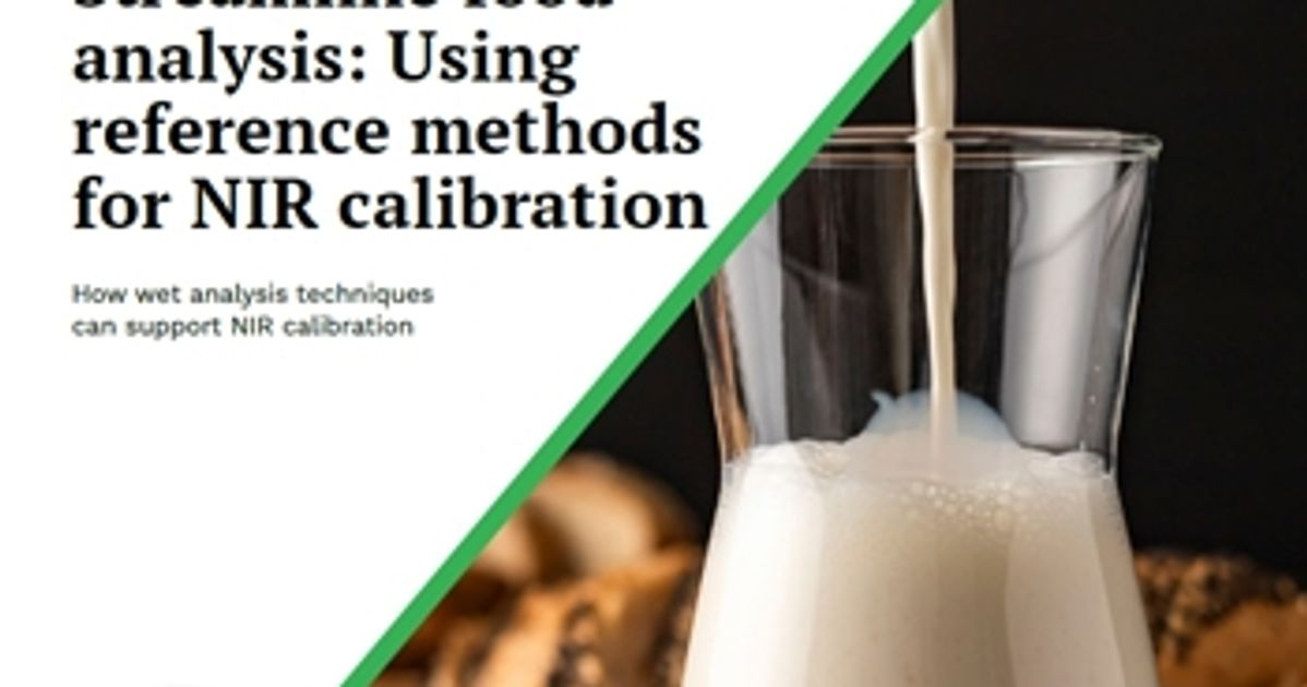 Streamline food analysis: Using reference methods for NIR calibration