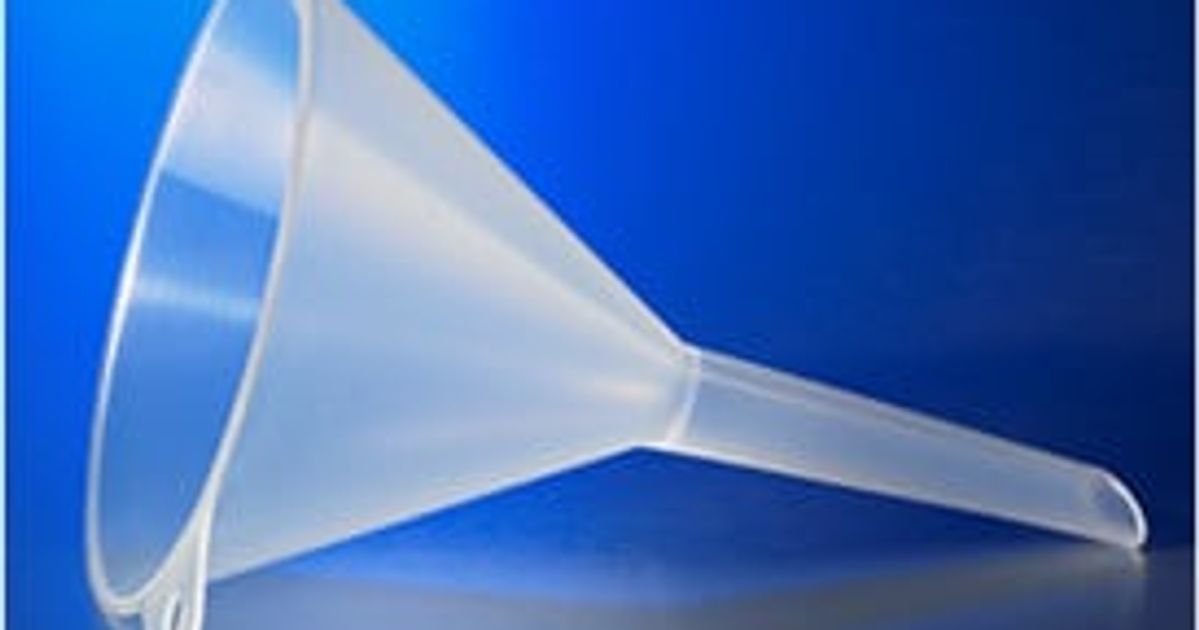 Corning® Plain 150 mm Diameter Reusable Plastic Funnel, Polypropylene ...