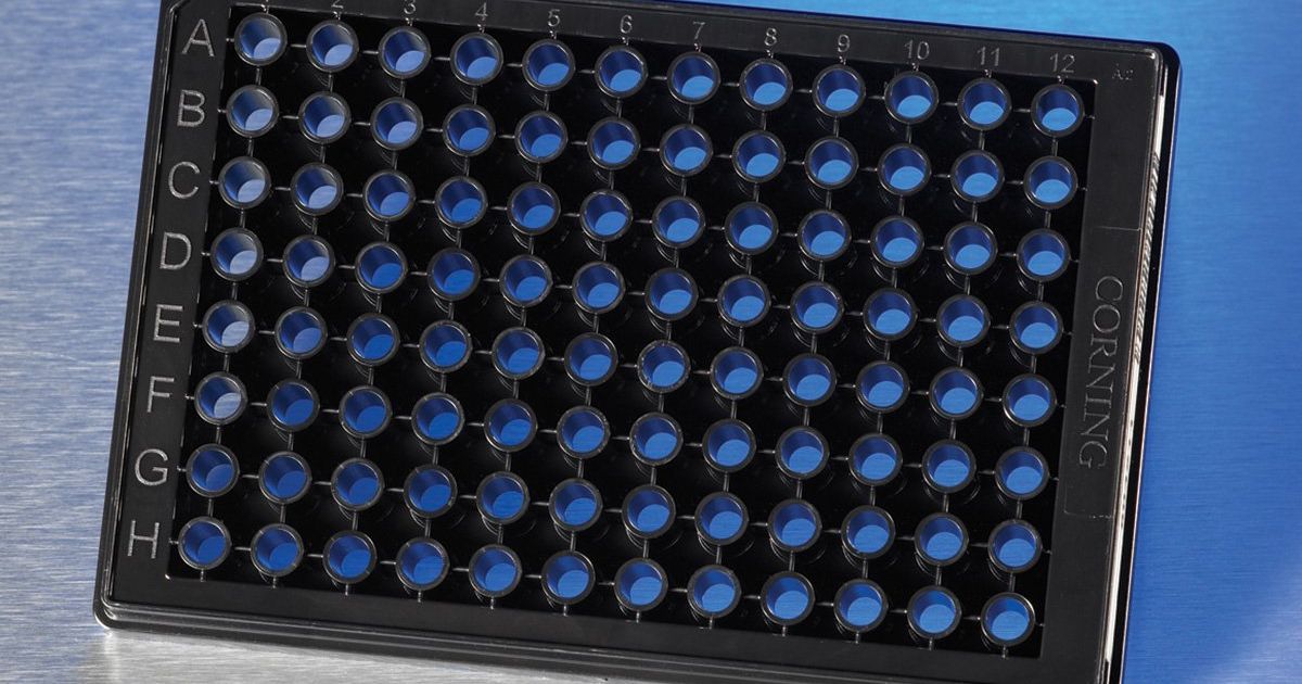 Corning® BioCoat™ Poly-D-Lysine 96-well Half Area Black/Clear Flat Bottom High Content Imaging ...