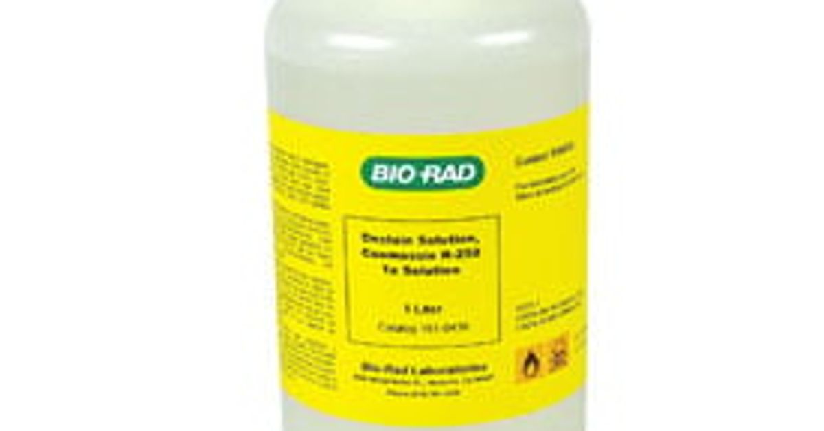 Coomassie Brilliant Blue R-250 Destaining Solution #1610439 | SelectScience