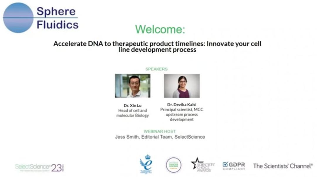 Accelerate DNA to therapeutic product timelines: Innovate your cell ...