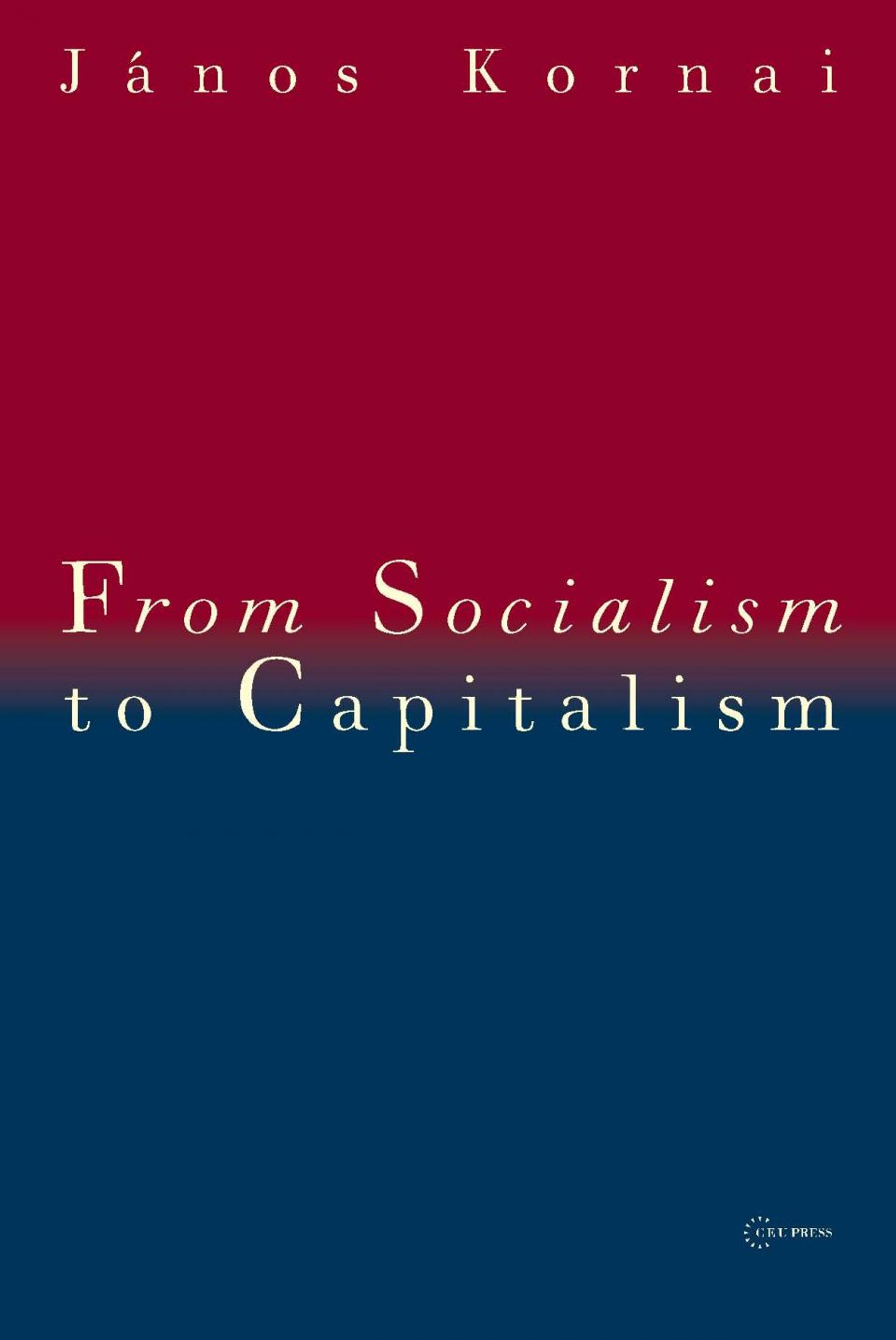 From Socialism to Capitalism | Amsterdam University Press