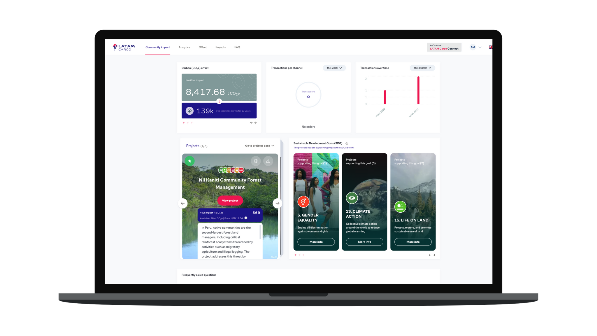 1+1 Offset to Conserve – LATAM Cargo Carbon Program