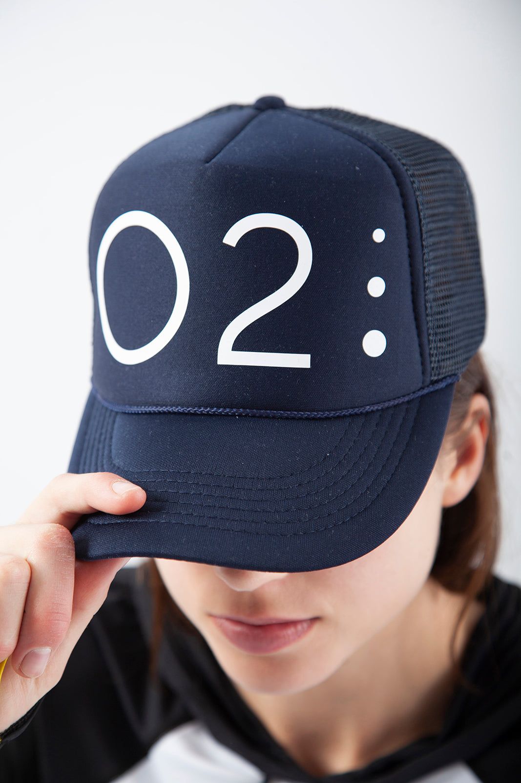 Trucker Hat Navy W/ White | O2 Life