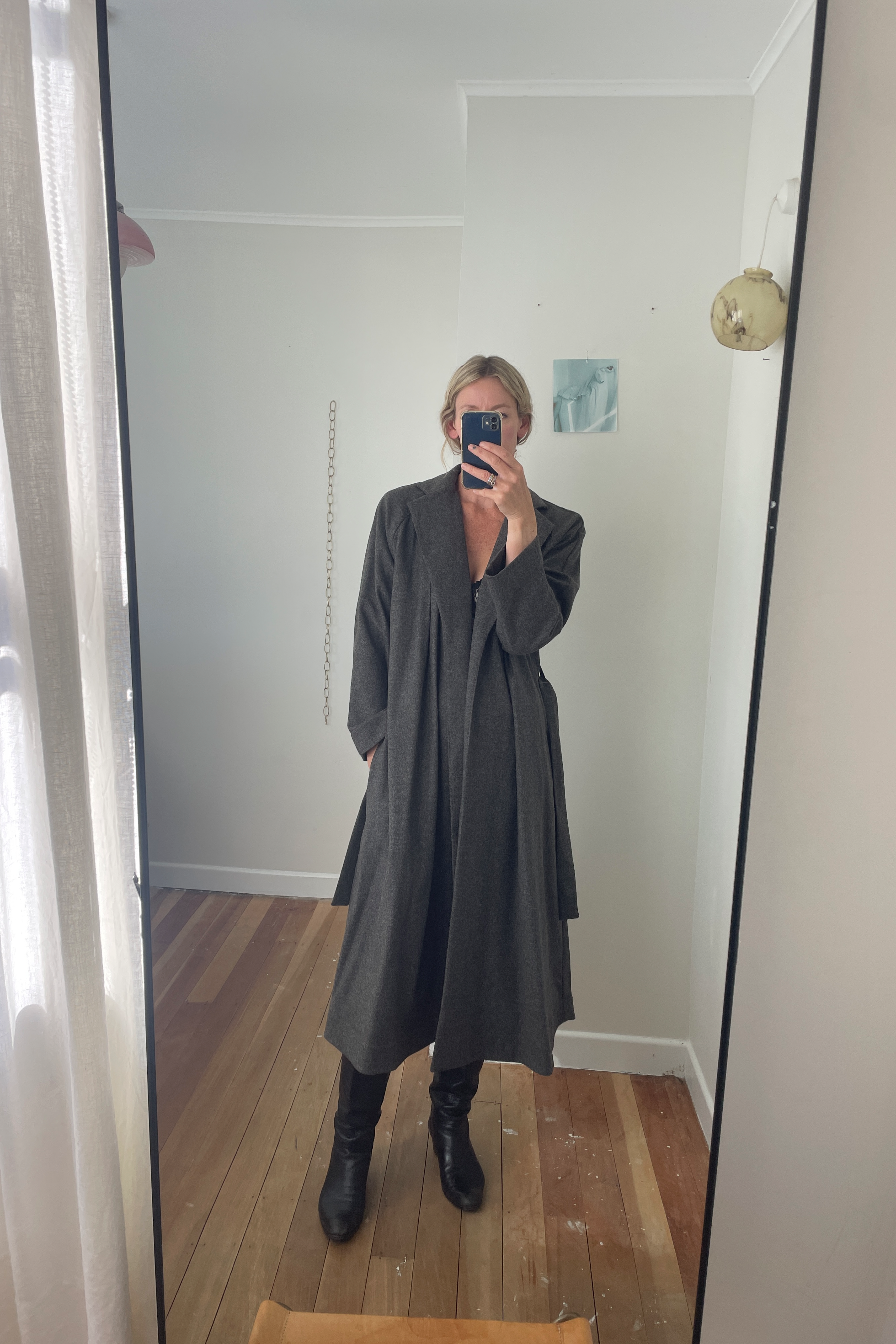 Ingrid Starnes - Hepburn Coat twill wool blend size 10