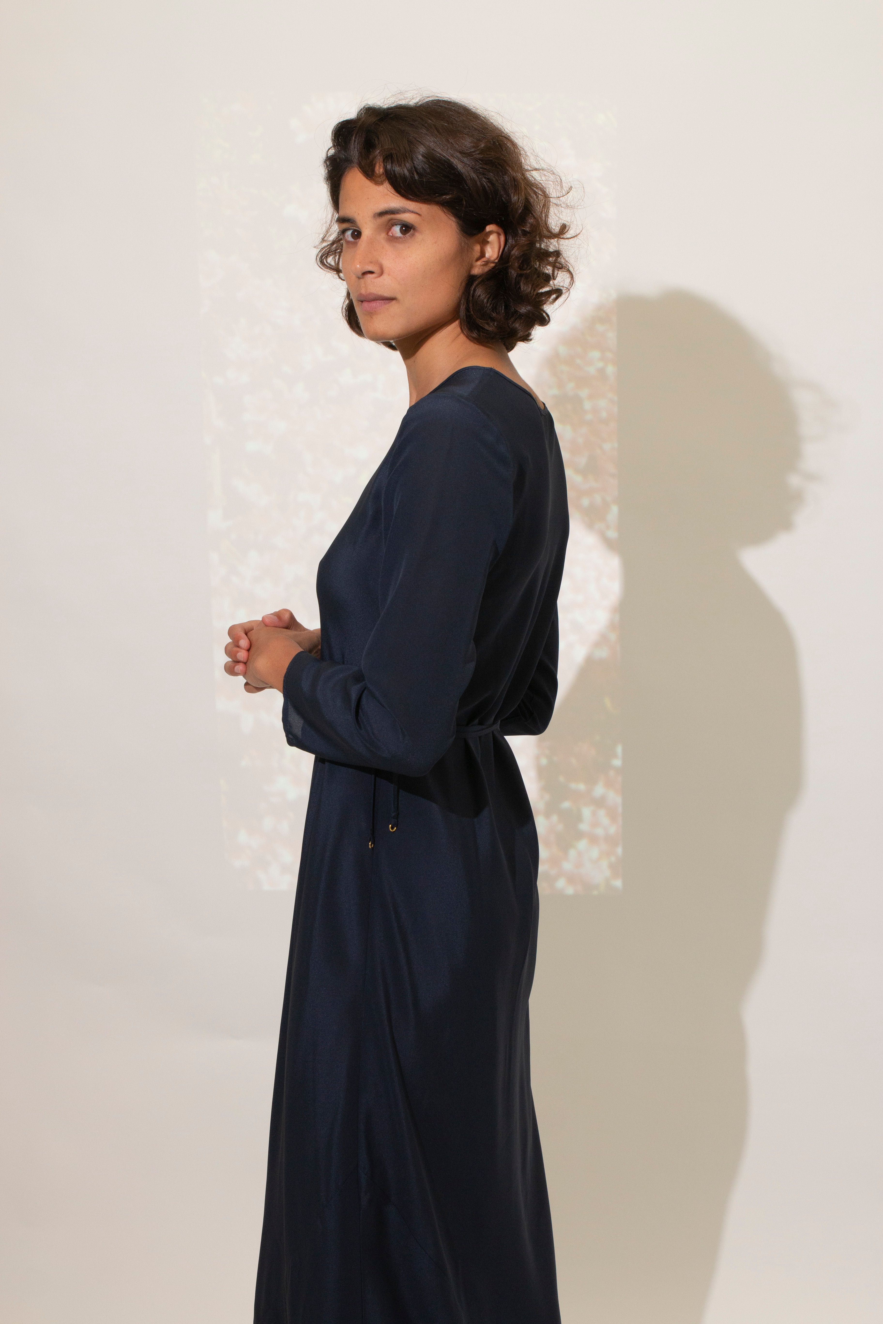 Ingrid Starnes - Lillas dress long, Ink