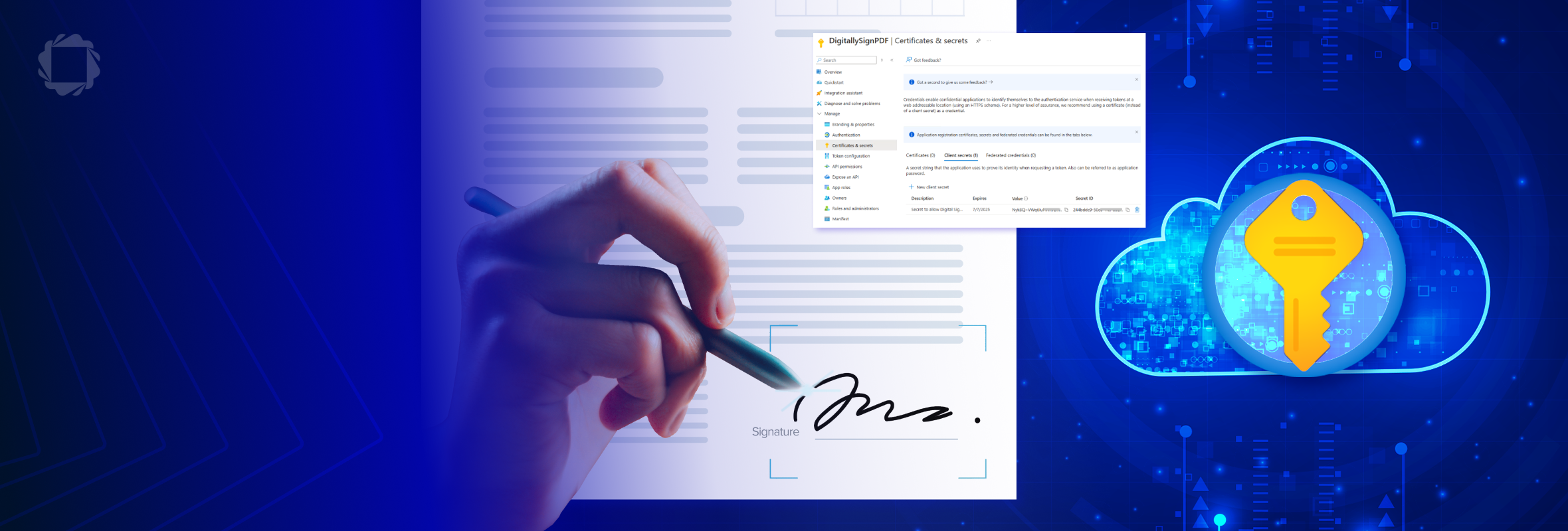 Custom Digital Signature Using Azure | Apryse