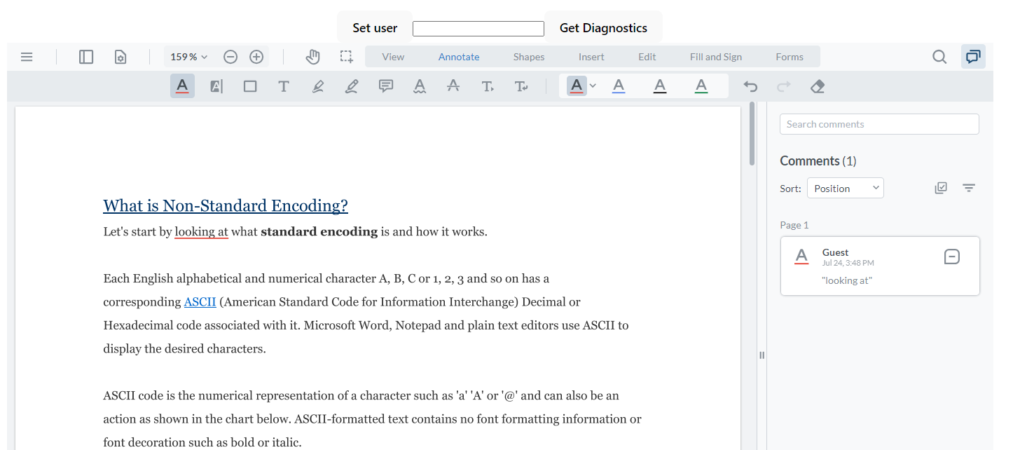 Role-Based Annotation Control with WebViewer
