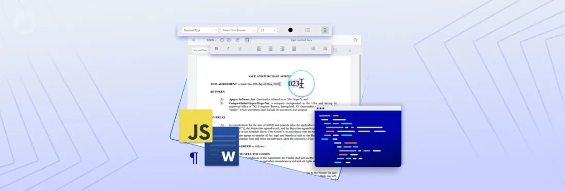 How To Build Docx Editor Using Javascript Apryse