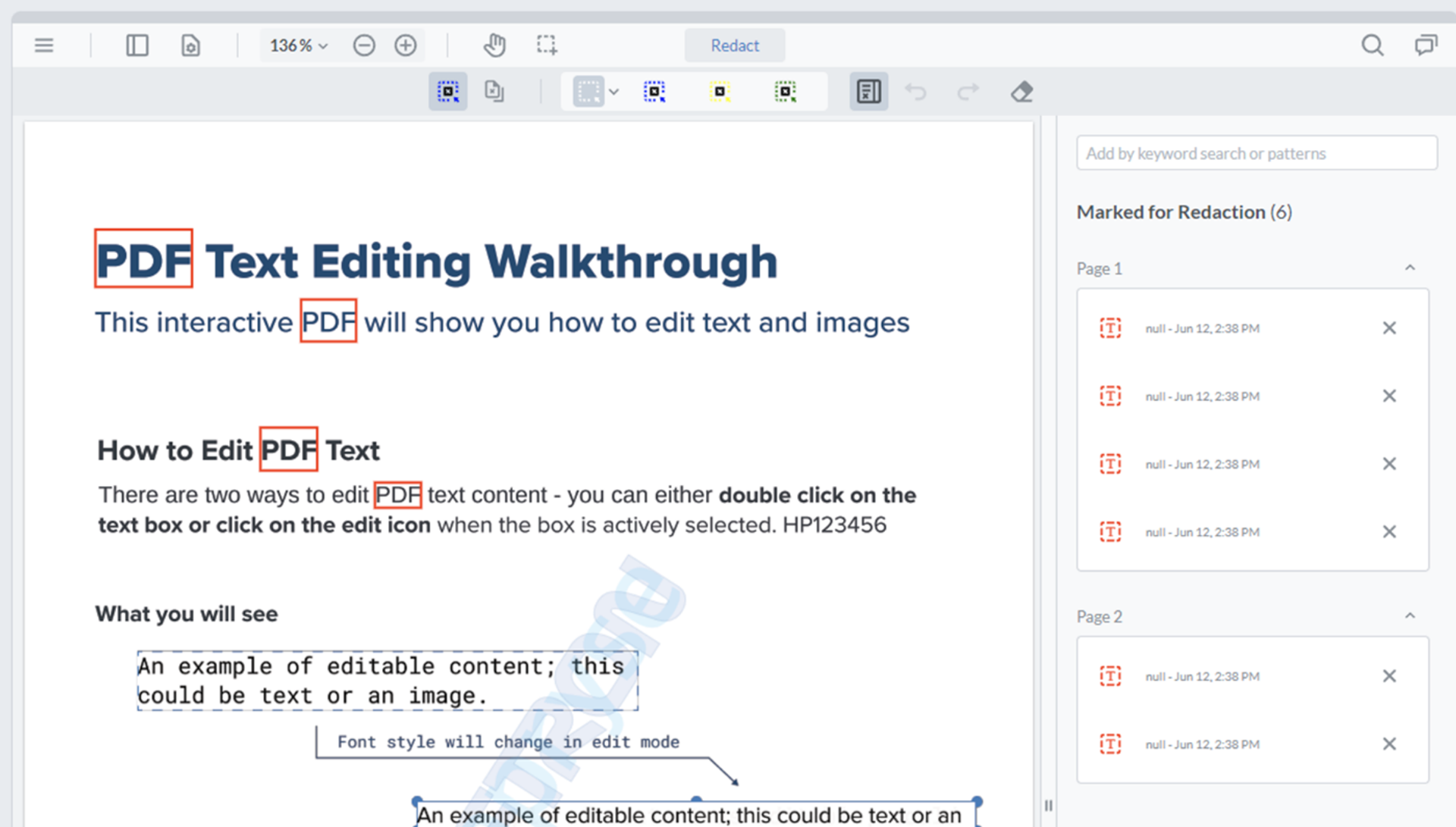 Pdf Redaction Using React Webviewer Apryse