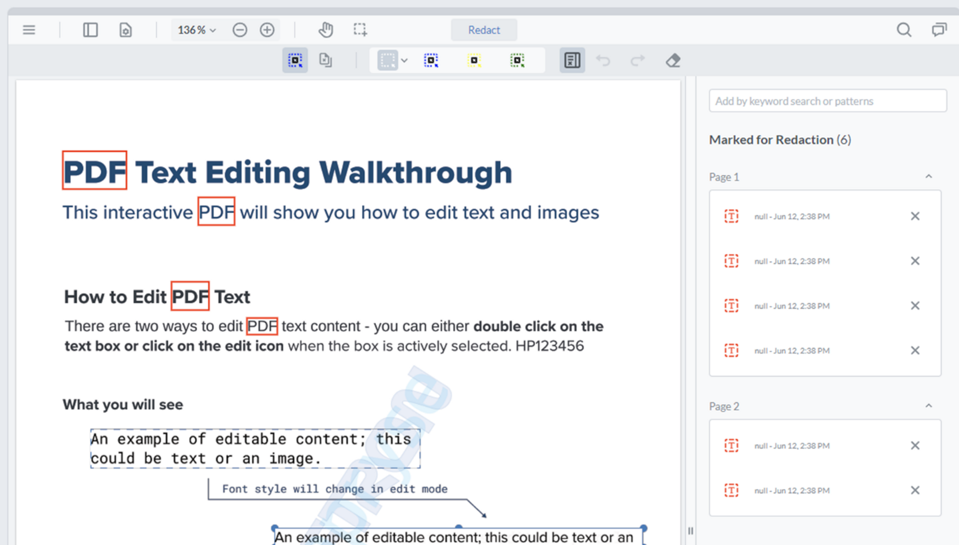 Pdf Redaction Using React Webviewer Apryse