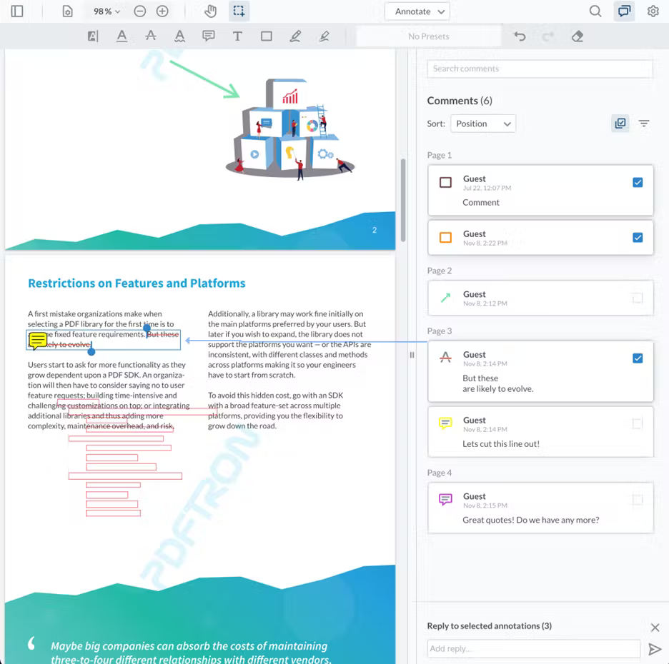 Annotation Workflow with Apryse WebViewer SDK | Apryse