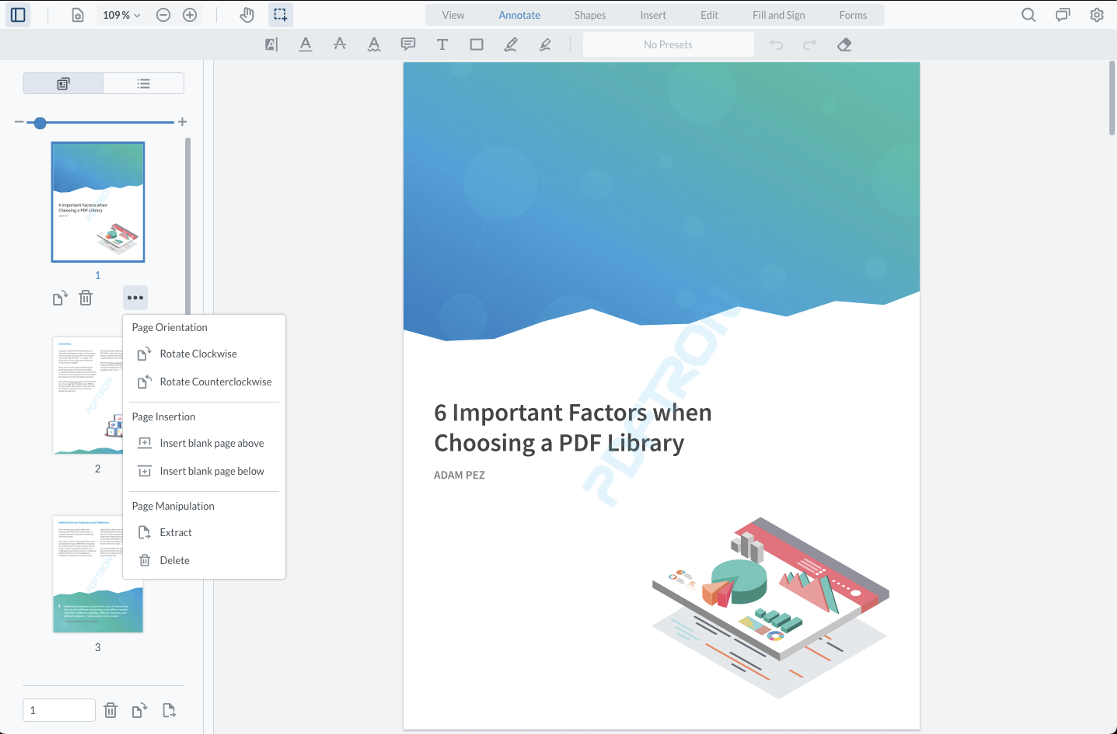 Improved Page Manipulation UX with WebViewer 8.1 | PDFTron