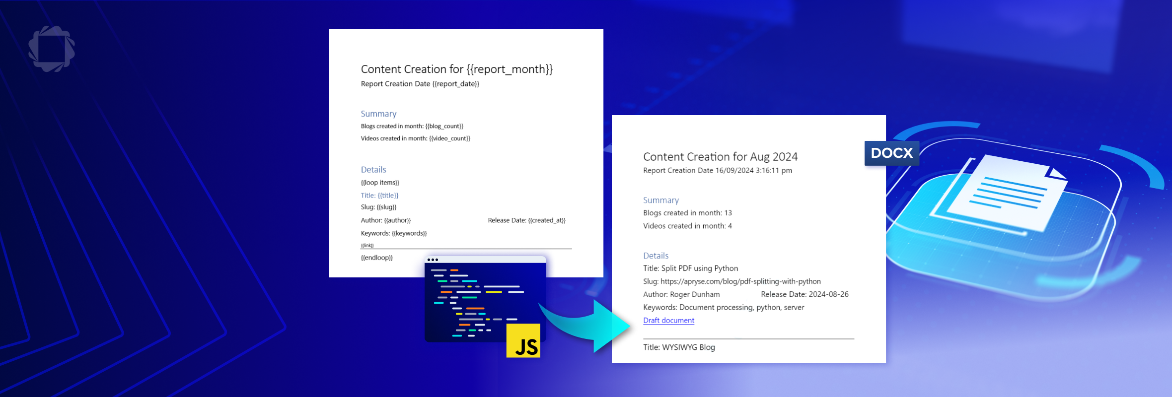 Automate Document Generation Using JSON | Apryse
