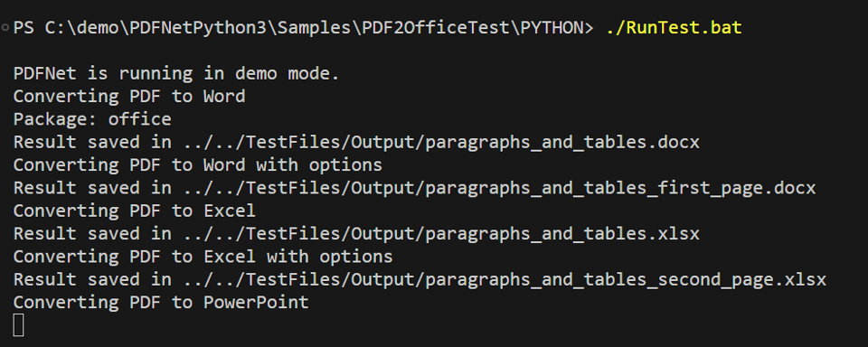 PDF to Office Conversion in Python with Apryse SDK