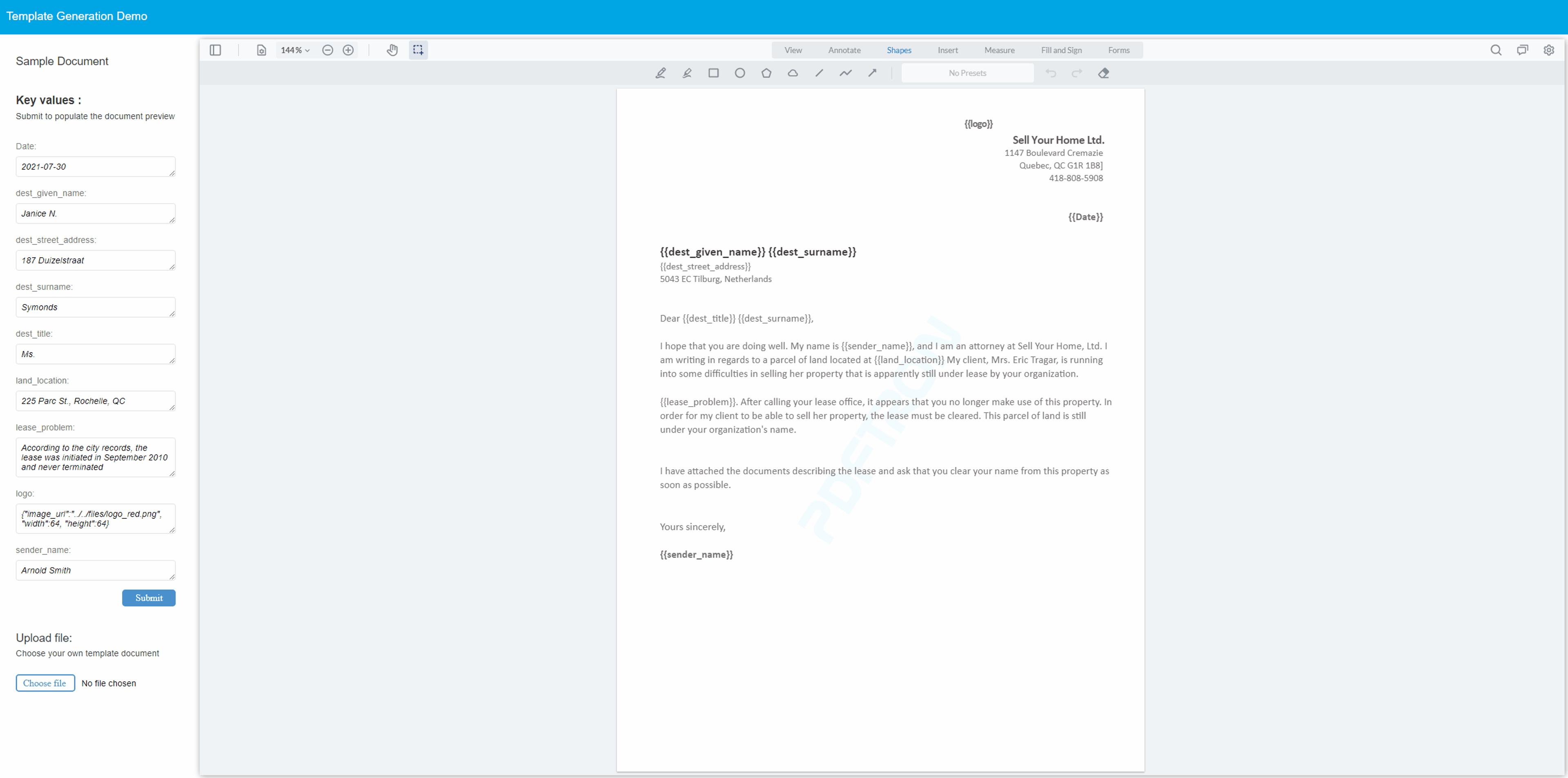 Web-Based Visual PDF Form Building, Template Filling, and 3D Annotation | PDFTron
