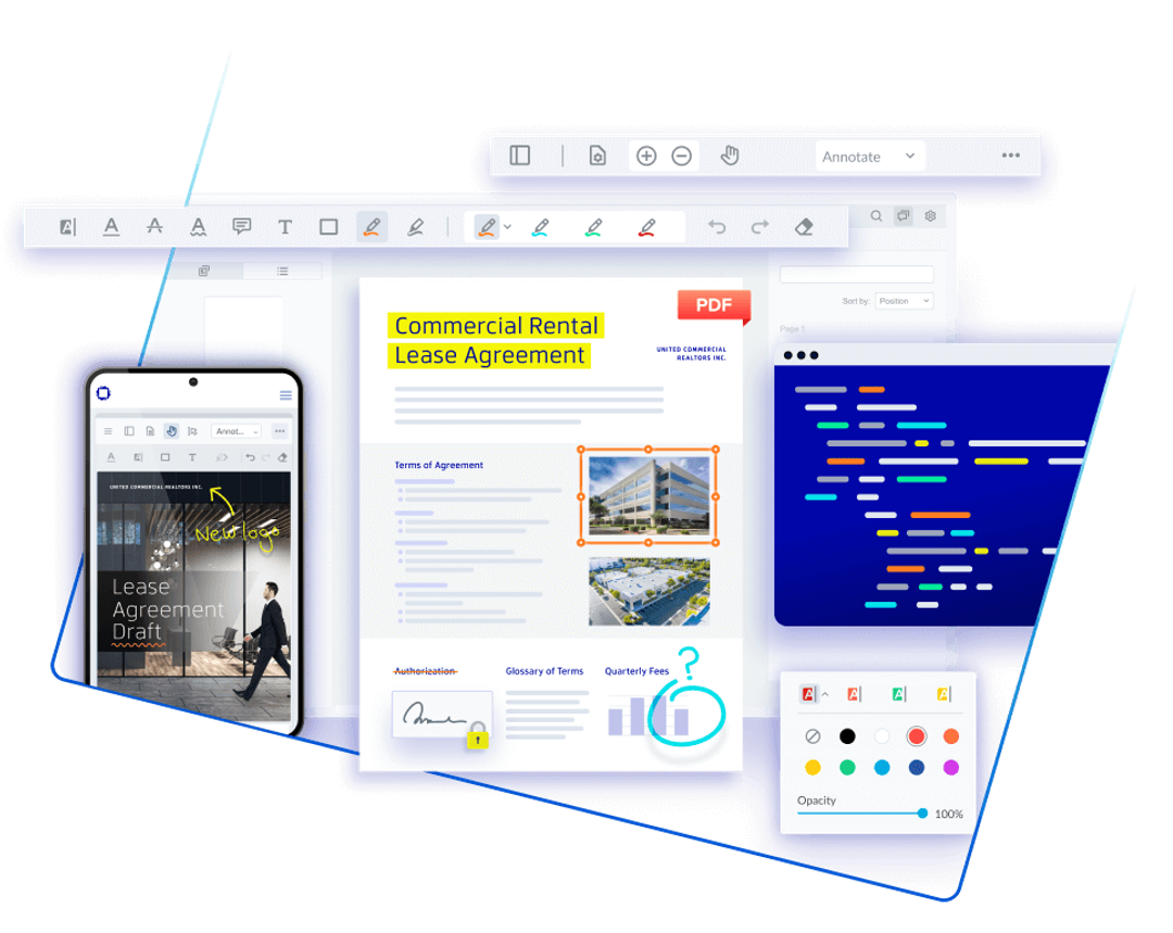 Apryse PDF SDK | Customizable PDF functionalities for all platforms