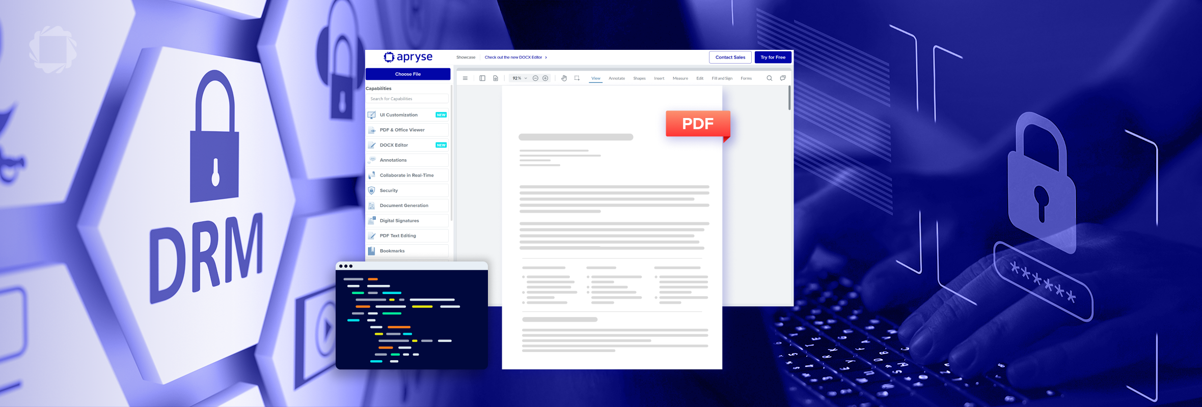 DRM Capabilities with Encryption and User Permissions in PDF SDKs| Apryse