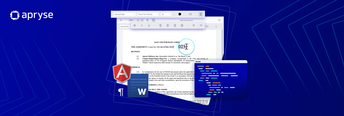 Build an Angular DOCX Editor with WebViewer | Apryse