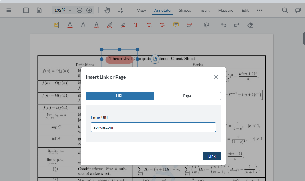 How to Create Text Link Annotations in WebViewer | Apryse